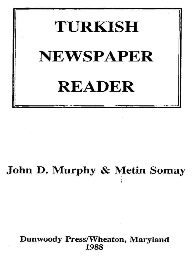 Turkish Newspaper Reader | PDF