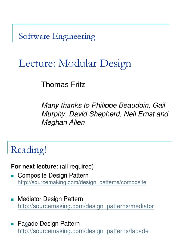 Modular Design | PDF | Inheritance (Object Oriented Programming ...