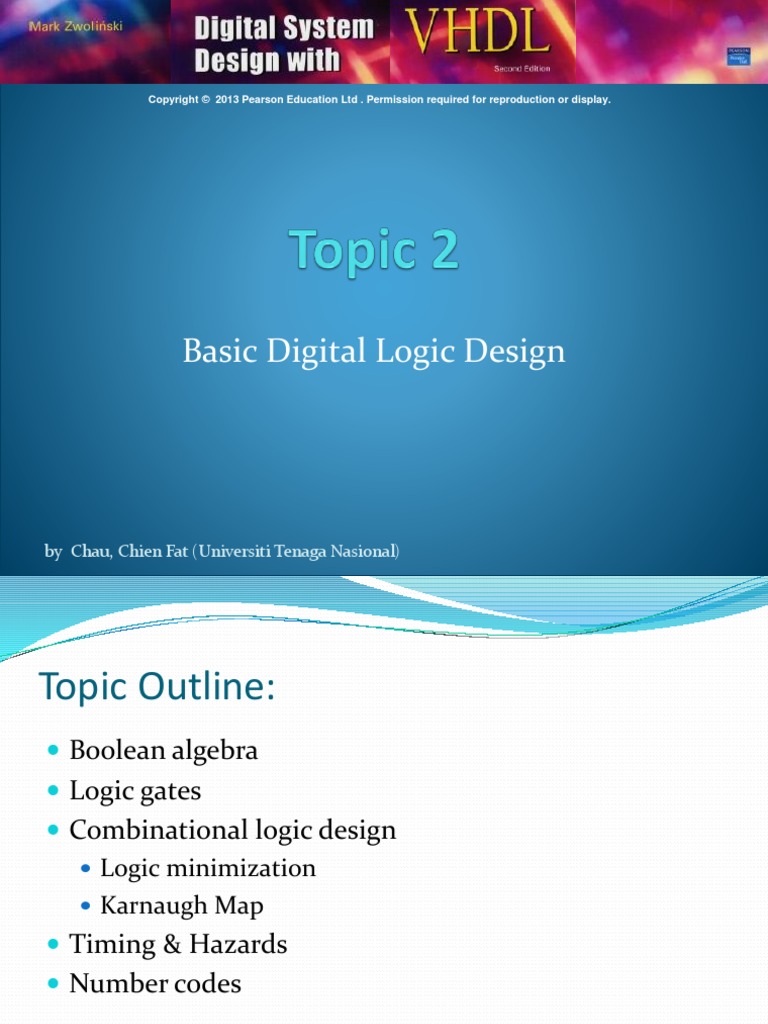 Basic Digital Logic Design: by Chau, Chien Fat (Universiti Tenaga Nasional) | PDF | Boolean ...