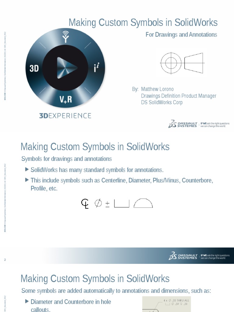 Making Custom Symbols in SolidWorks | PDF | Computing | Computing And ...