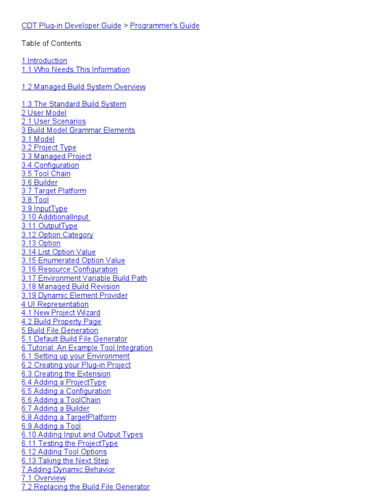 CDT Plug-In | PDF | Class (Computer Programming) | Command Line Interface