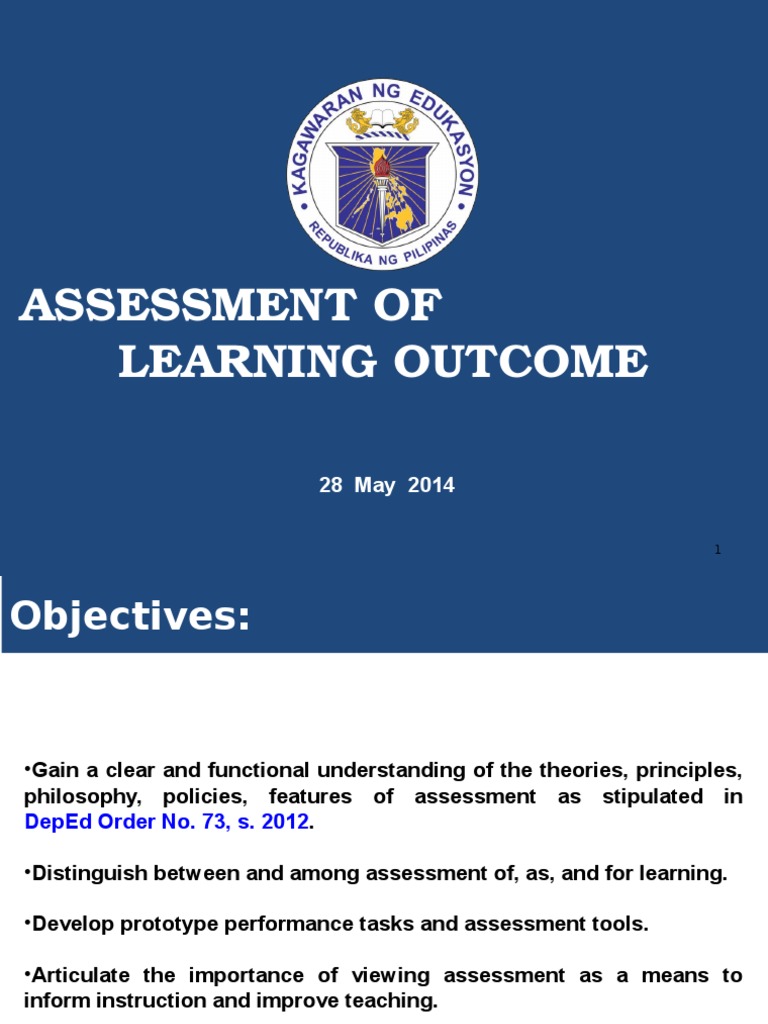 Assessment of Learning Outcome 04142014 | Download Free PDF ...