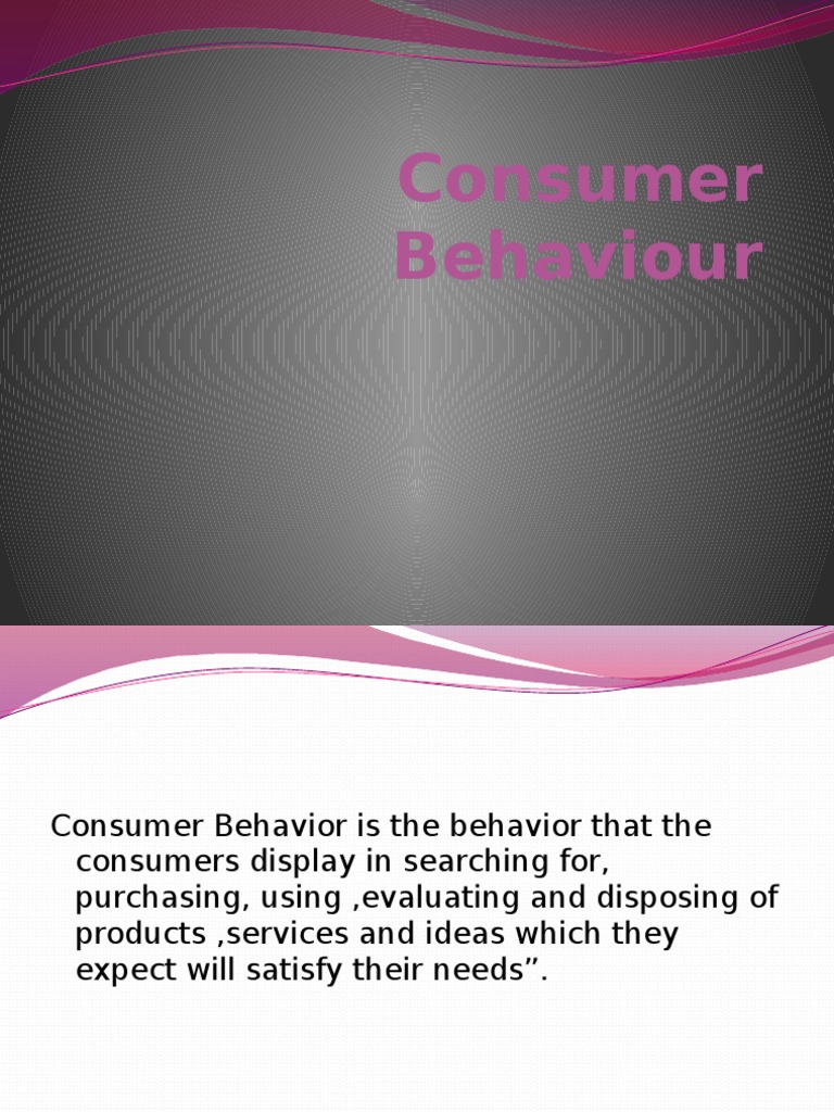 Consumer Behaviour | PDF | Sampling (Statistics) | Research Design