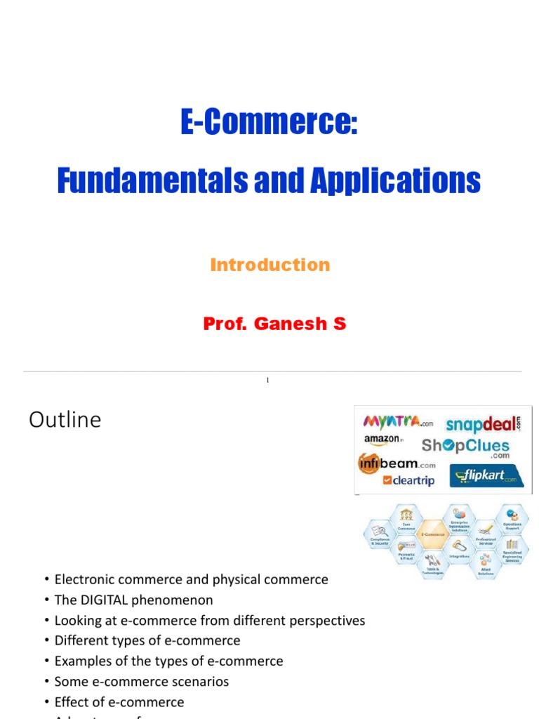 5 e Commerce Intro 29slide | PDF | Electronic Data Interchange | E Commerce