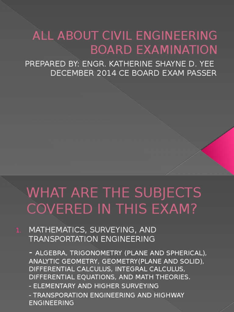 Board Exam (Tips) | PDF | Geotechnical Engineering | Engineering