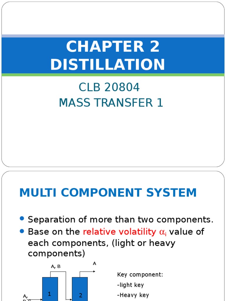 Ch2-Distillation (Part 2) Updated | PDF | Distillation | Physical Chemistry