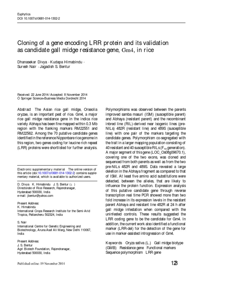 GM4 Paper | PDF | Gene | Gene Expression