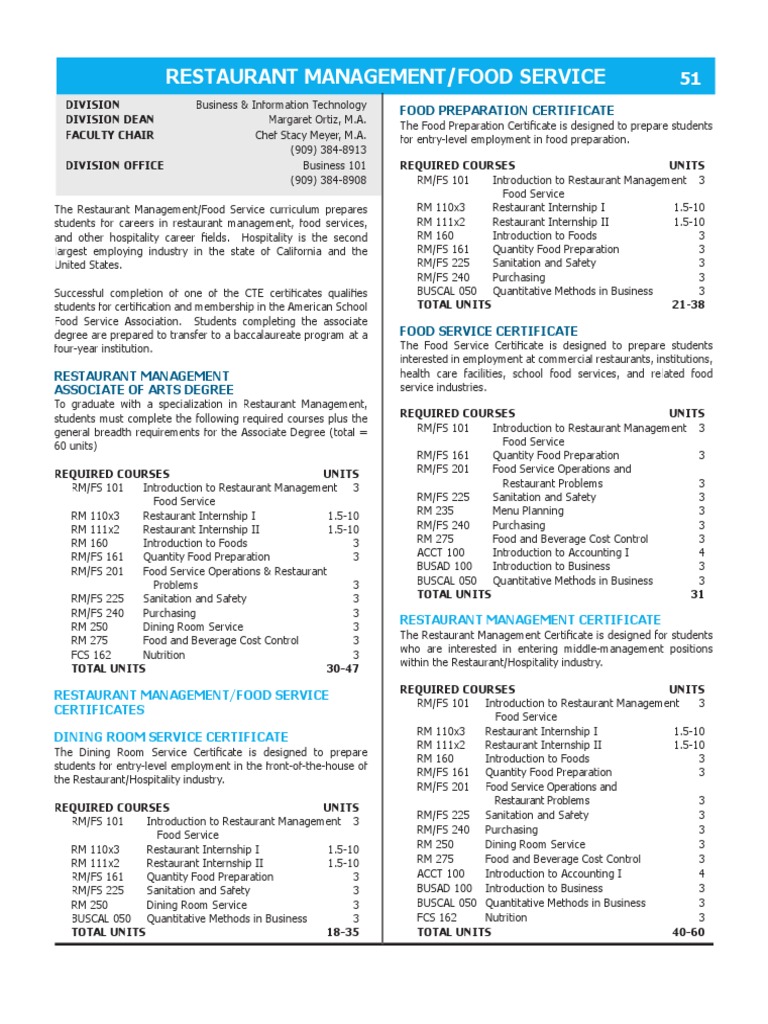 Food Service | PDF | Restaurants | Foodservice