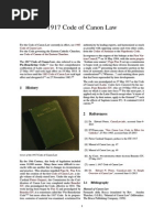 Overview of Canon Law Structure | PDF | Catholic Church | Canon Law