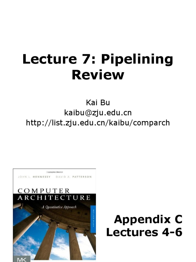 Lecture 7: Pipelining Review and Hazards | PDF | Instruction Set | Mips Instruction Set