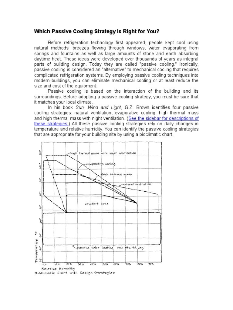 Bioclimatic Chart | PDF | Refrigeration | Ventilation (Architecture)
