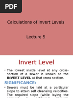 Invert Levels and Construction of Sewer | PDF | Slope | Sanitary Sewer
