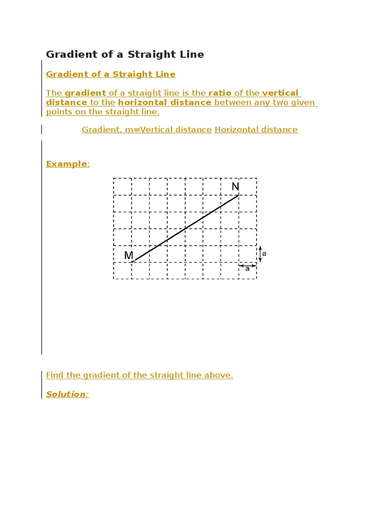 CHP 5 Gradient of A Straight Line | PDF | Line (Geometry) | Cartesian ...