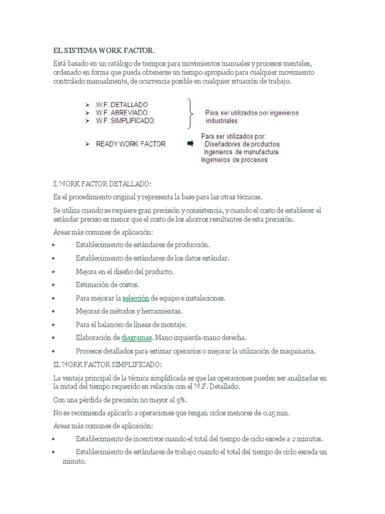 Sistema Work Factor: Análisis y Aplicaciones | PDF | Codo | Movimiento ...