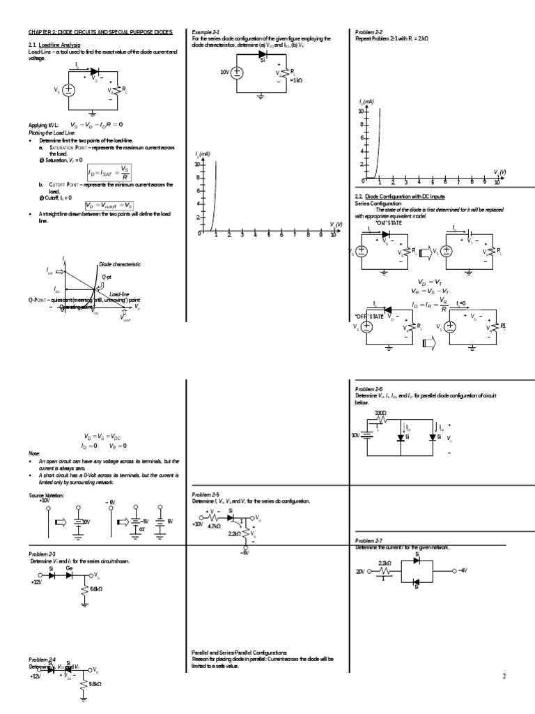 CH2 Diode Ckts and Apps | PDF | P–N Junction | Diode