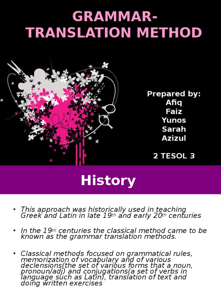 Grammar Translation Method | PDF | Translations | Second Language