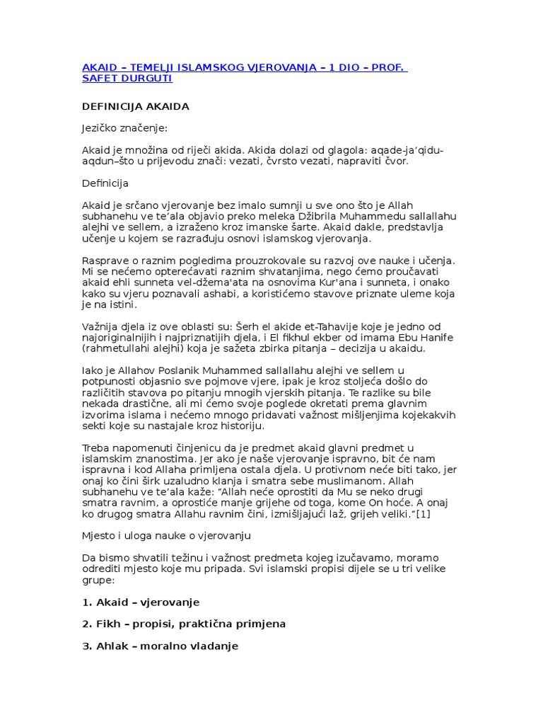 AKAID | PDF