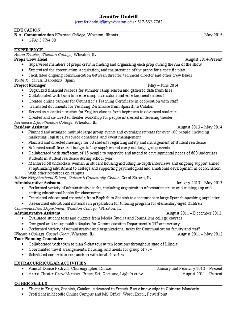 Jennifer Dodrill's Professional Profile | PDF | Cognition | Learning