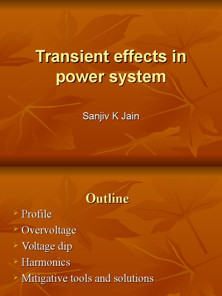 Transient Effects in Power System | PDF | Transformer | Electromagnetism