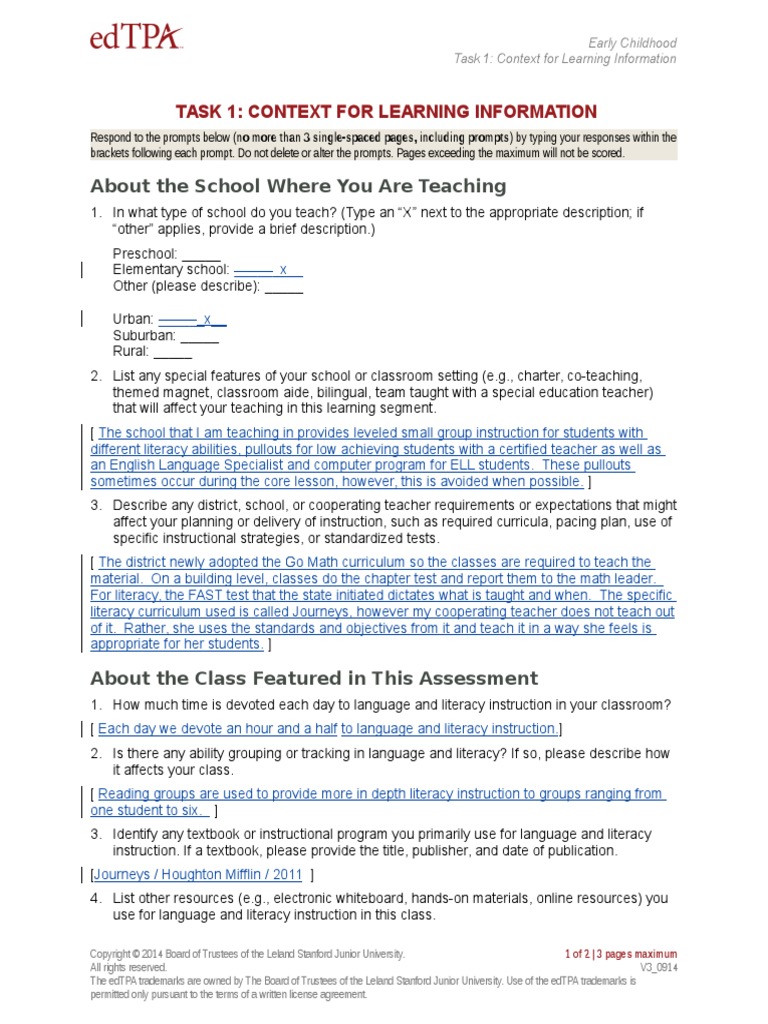 Context For Learning | PDF | Teachers | Special Education