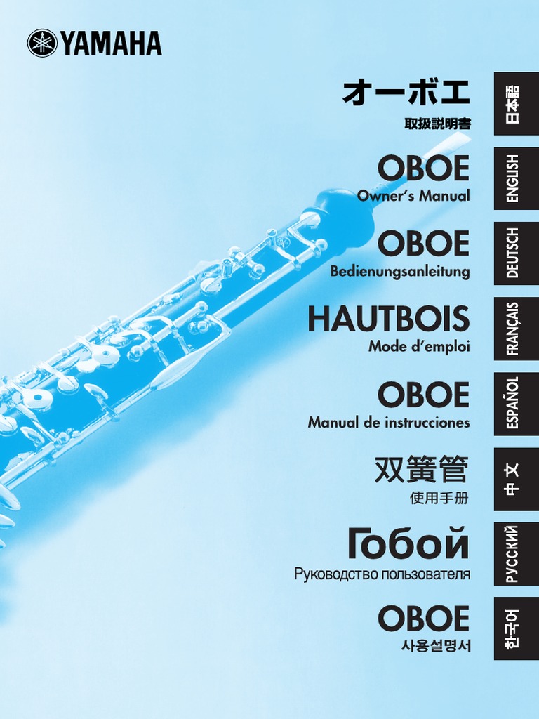 Yamaha - Oboe. Manual de Instrucciones | PDF | Oboe | Caldera