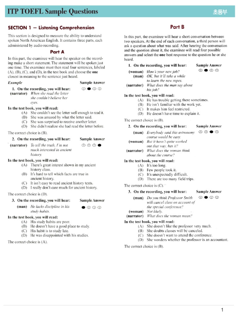 Soal TOEFL | PDF