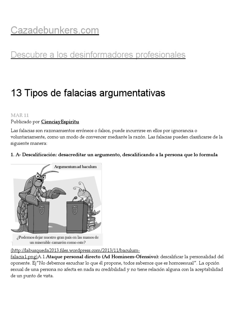 Falacias Argumentativas | Falacia | Certeza