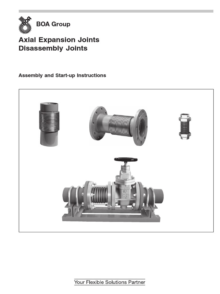 Axial Expansion Joints en | PDF | Pipe (Fluid Conveyance) | Screw
