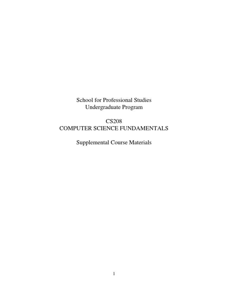Computer Science Fundamentals PDF | PDF | Lexicology | Naming Conventions
