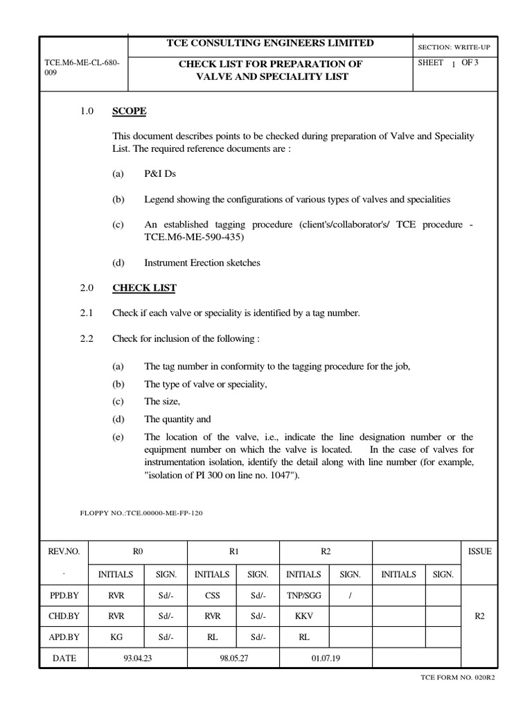 Checklist for Ensuring Accuracy and Completeness in the Preparation of ...