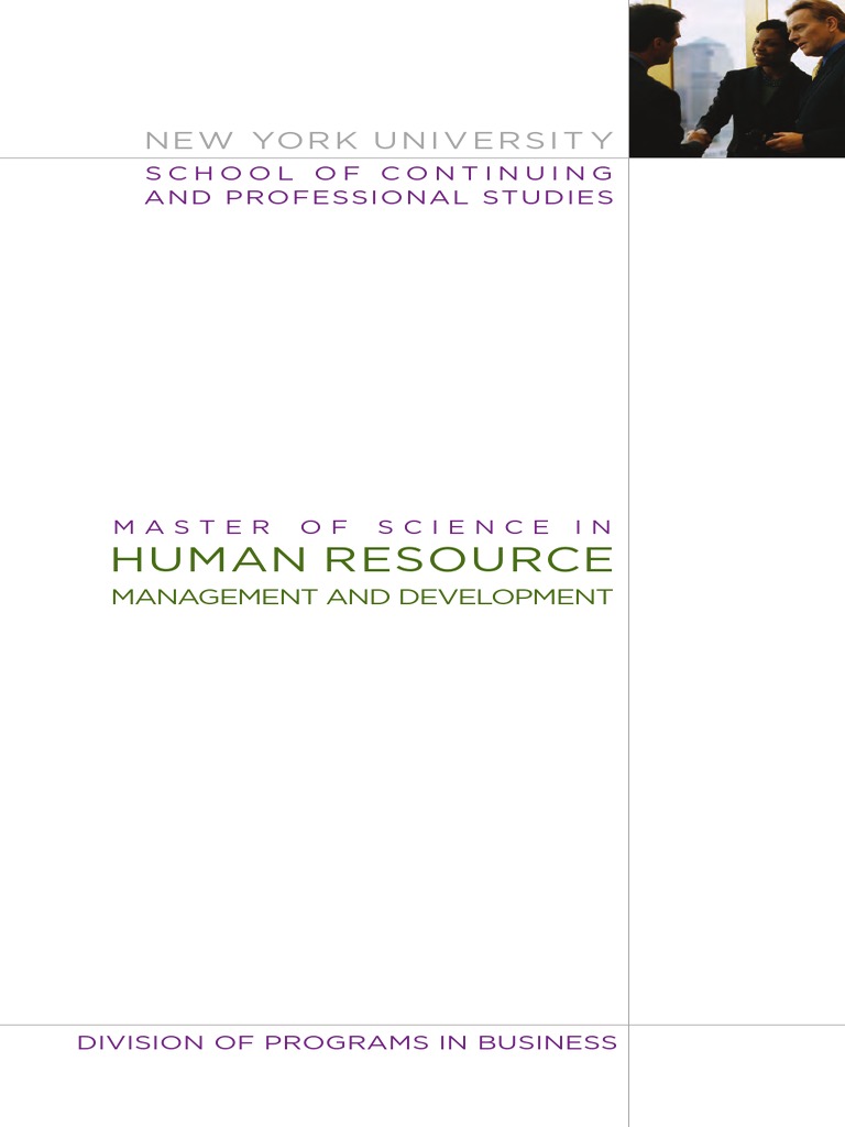 Ms HR Management | PDF | Graduate School | Human Resource Management