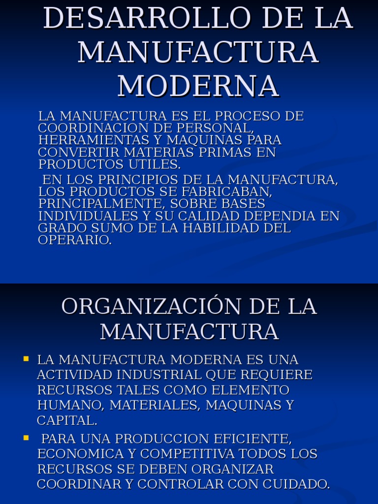 Fundamentos de la Manufactura Moderna | PDF