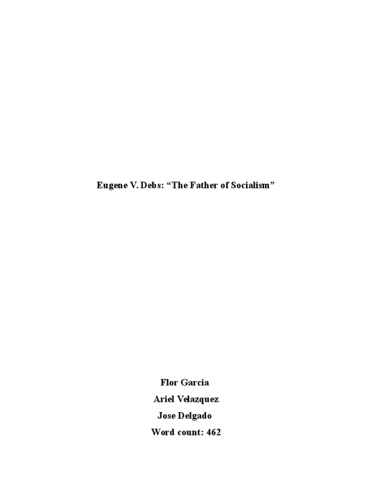 Eugene V. Debs: "The Father of Socialism" | PDF | Socialism