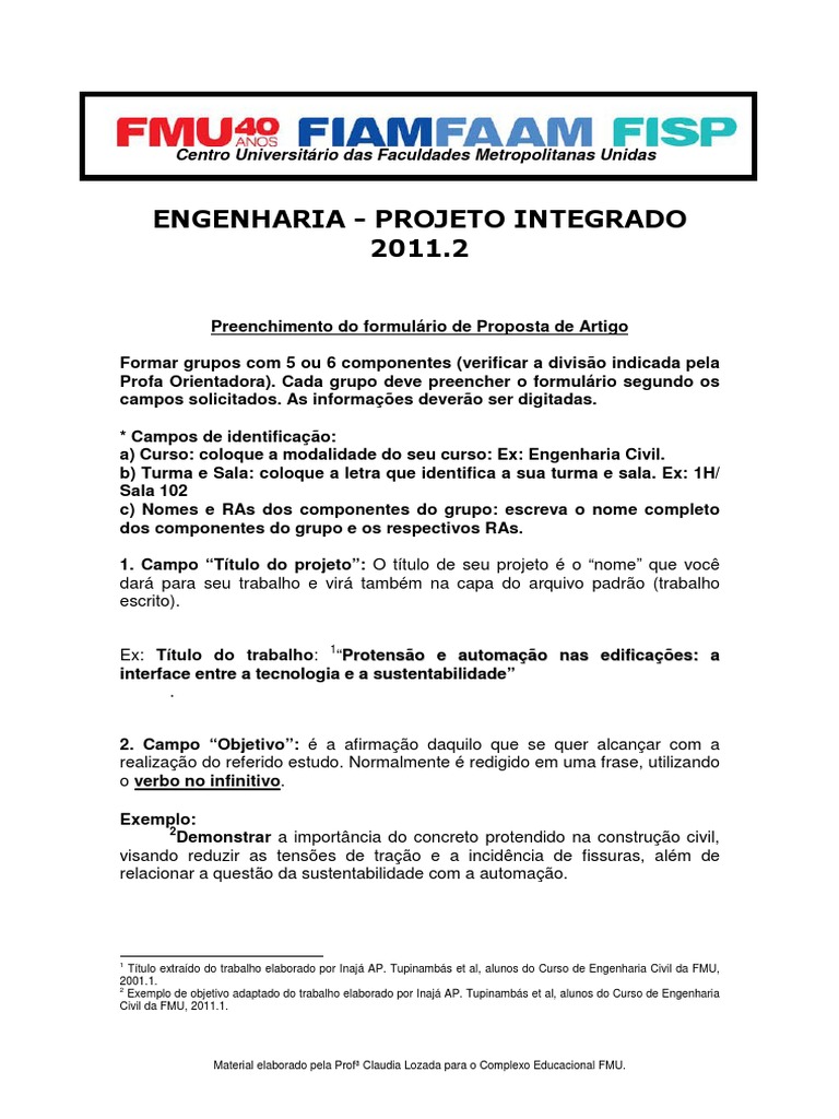 Preenchimento Do Formulario Pi | PDF | Engenharia | Energia solar