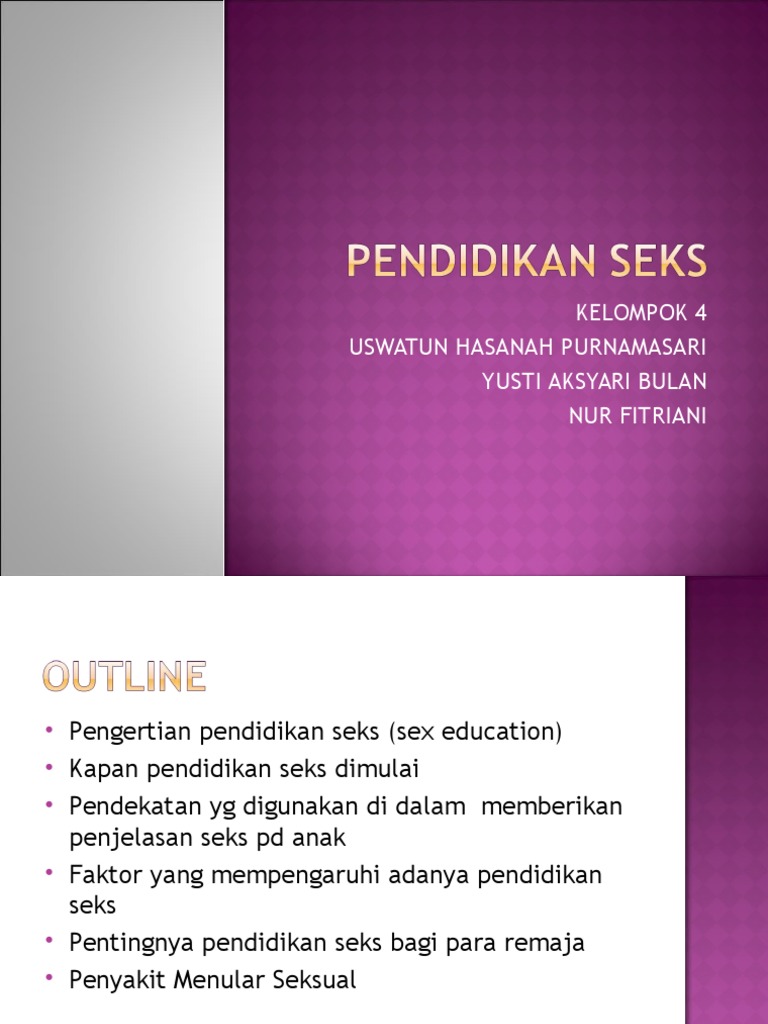 Pendidikan Seks | PDF