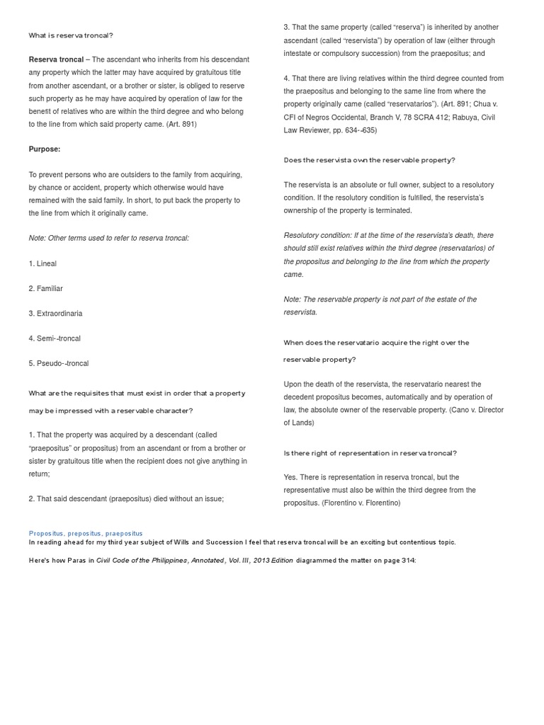 What is Reserva Troncal | Property | Virtue