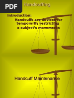 Arrest and Handcuffing Techniques Guide | PDF | Handcuffs | Arrest