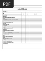 Safety Gemba Walk Checklist | PDF