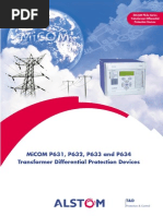 MiCOM P132 - TechnicalDataSheet | PDF | Relay | Power Supply