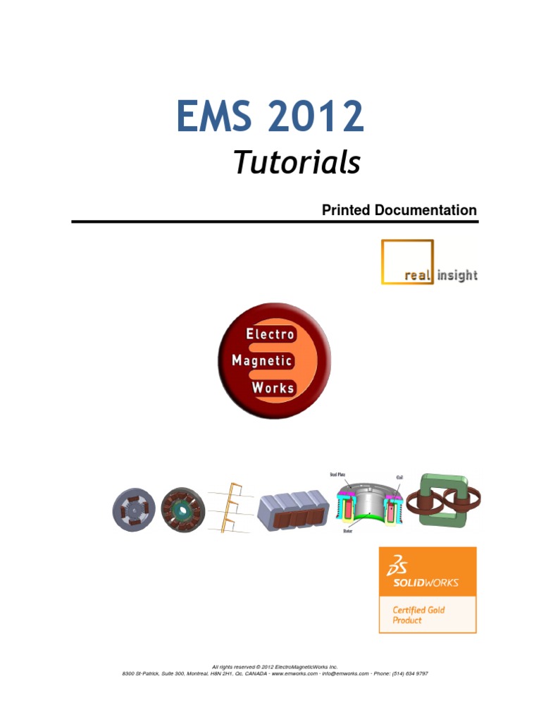 Solid Works EMS Tutorials | PDF | Magnetic Field | Inductor