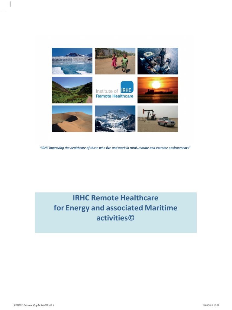 IRHC RHC Guidance | PDF | Telemedicine | First Aid