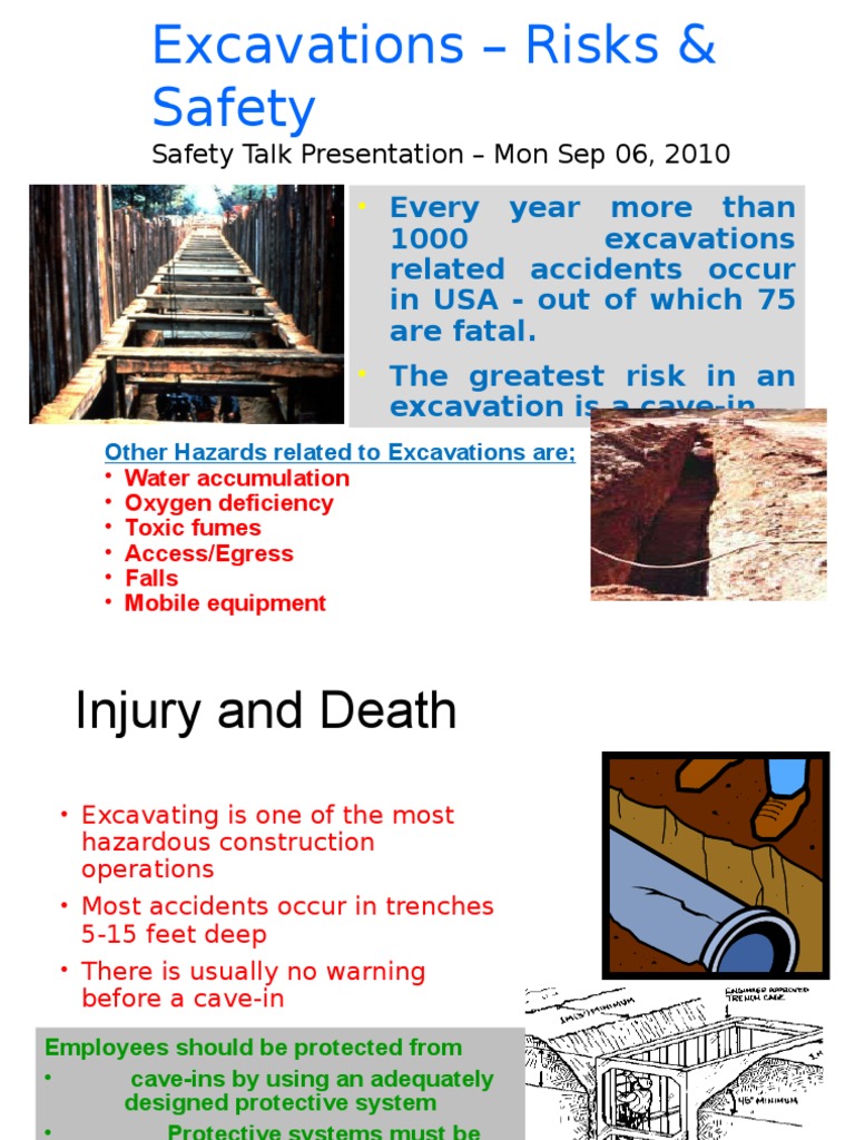 Excavations Hazards | Trench | Soil