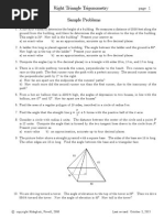Trigonometry Csec Past Paper Questions | PDF | Triangle | Trigonometry
