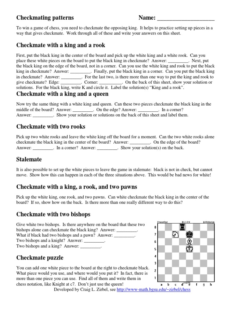 Chess Patterns | PDF | Chess | Game Theory