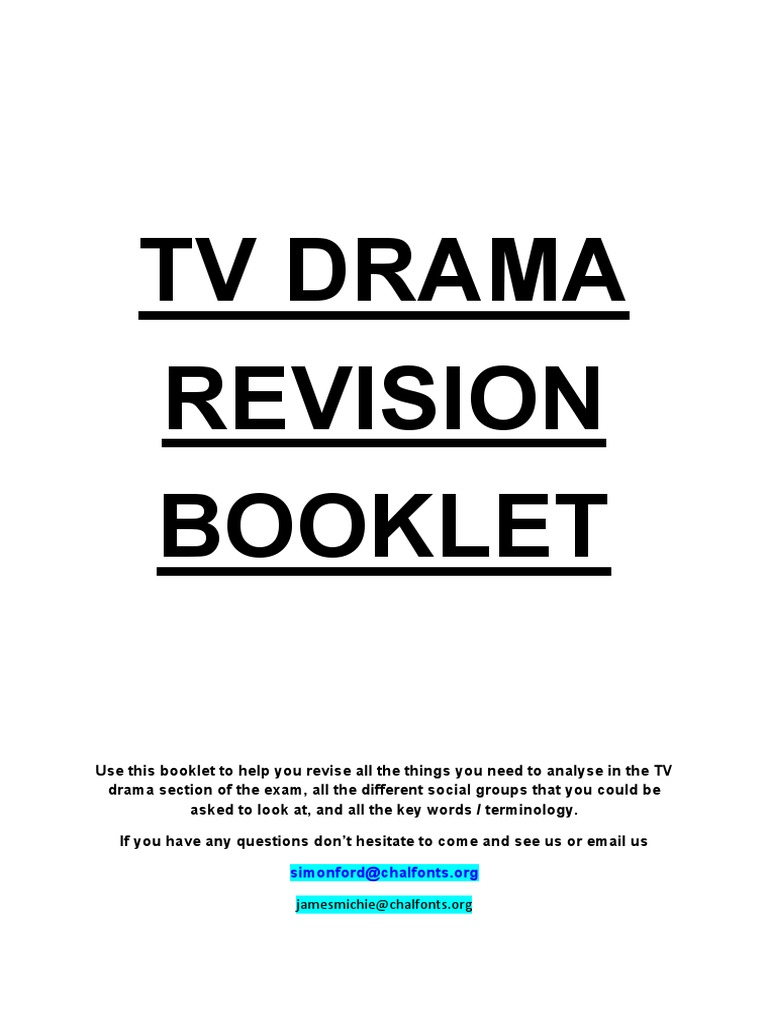 TV Drama Terminology | PDF