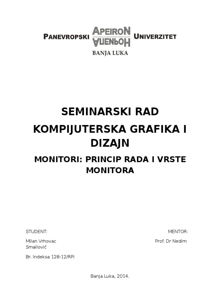 Seminarski Rad | PDF