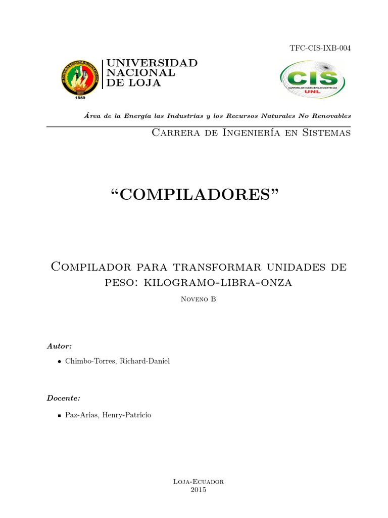 Analizador Léxico y Sintáctico Con Jflex y Cup para Un Compilador | PDF | Compilador | Expresión ...