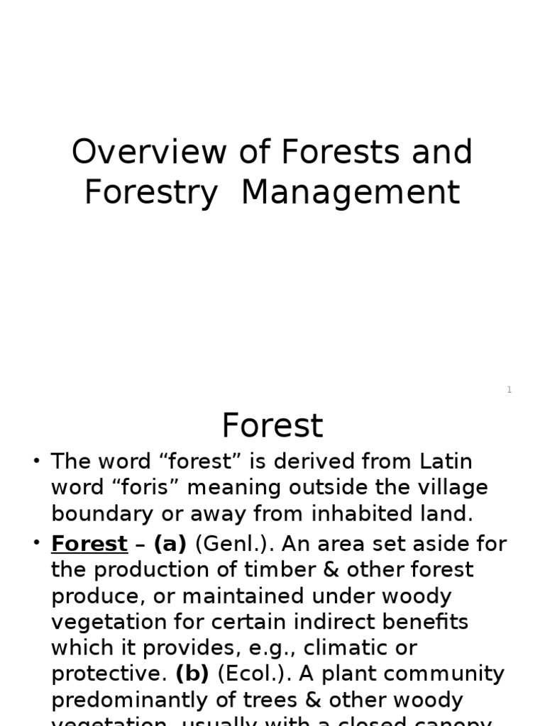 Understanding Forests and Management | PDF | Forestry | Forests