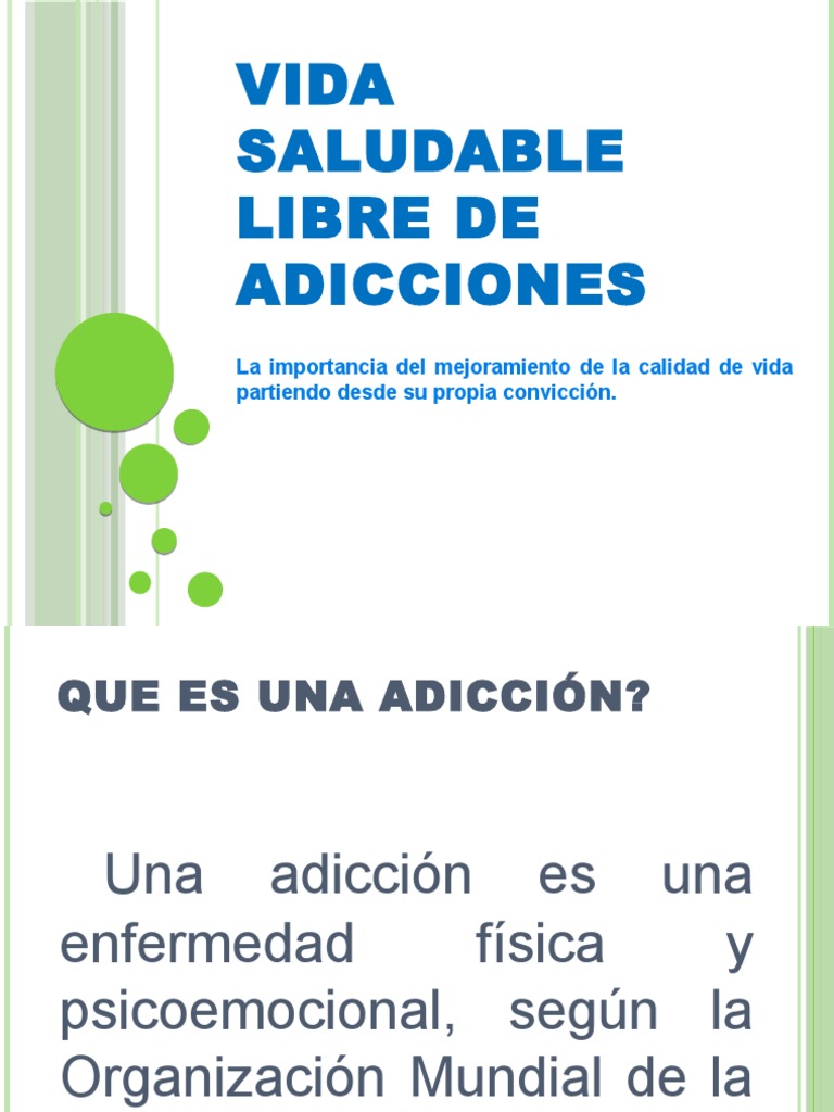 Vida Saludable Libre de Adicciones | PDF | Drogas | Cocaína