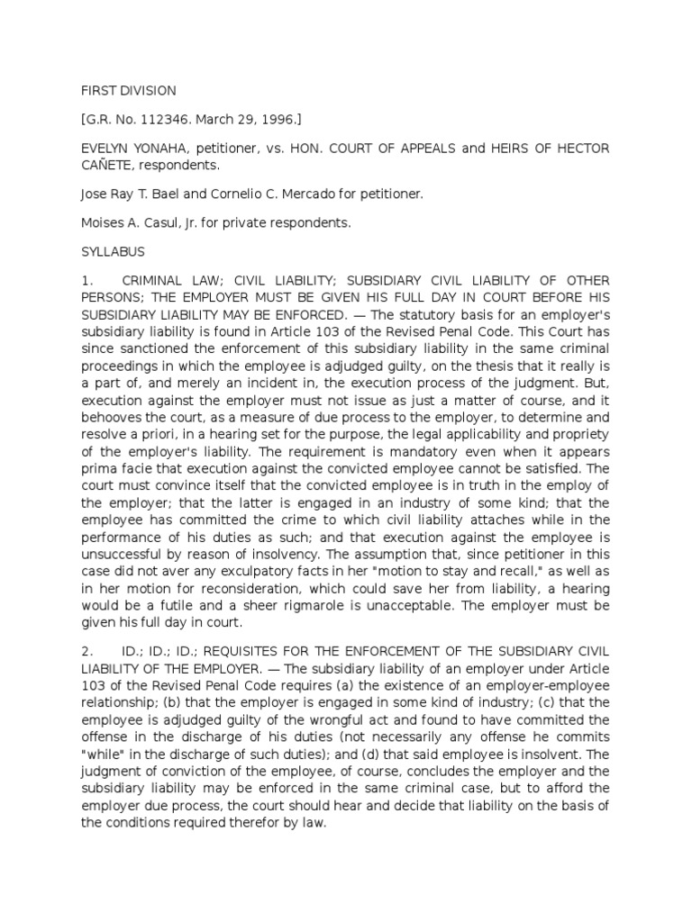 7c Yonoha Vs CA | PDF | Military Discharge | Crime & Violence